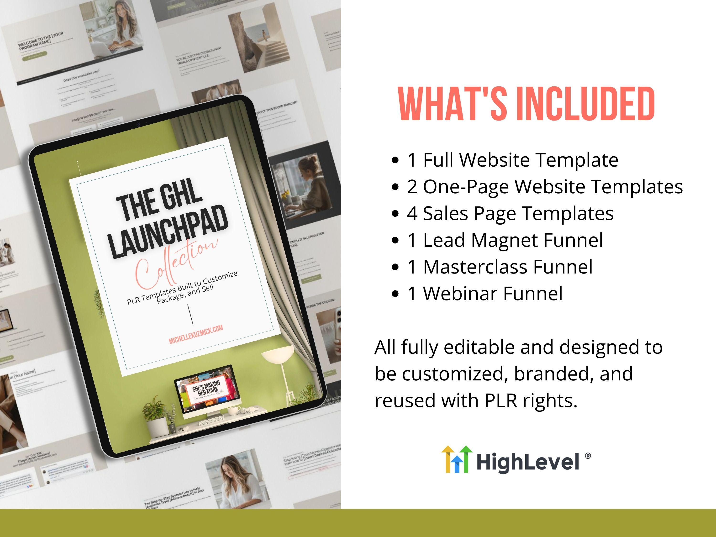 Gohighlevel Website & Funnel Templates | Launch-ready GHL Pages to ...