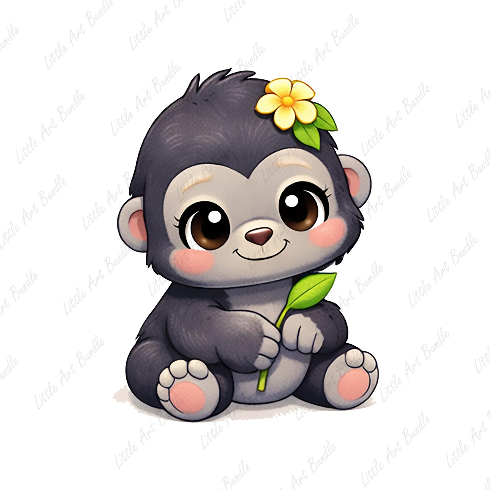 Baby Jungle Animals Clipart | Safari Nursery PNG (commercial Use - Etsy