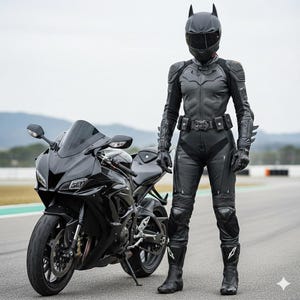 Dark Knight Leather Motorcycle Suit - Etsy