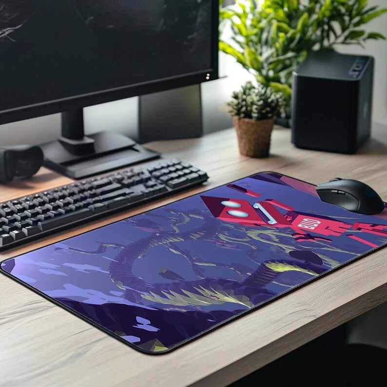 Grow Home Inspired Gaming Mouse Pad | Cute Indie Exploration Workspace ...