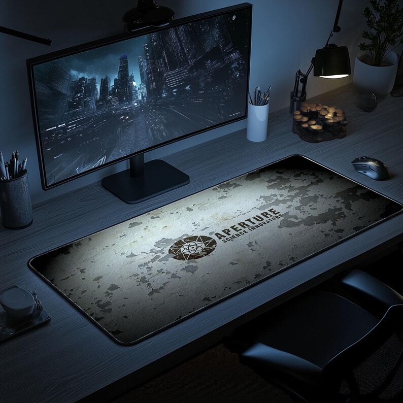 Portal 2 Desk Mat | Aperture Science Gaming Mouse Pad - Etsy