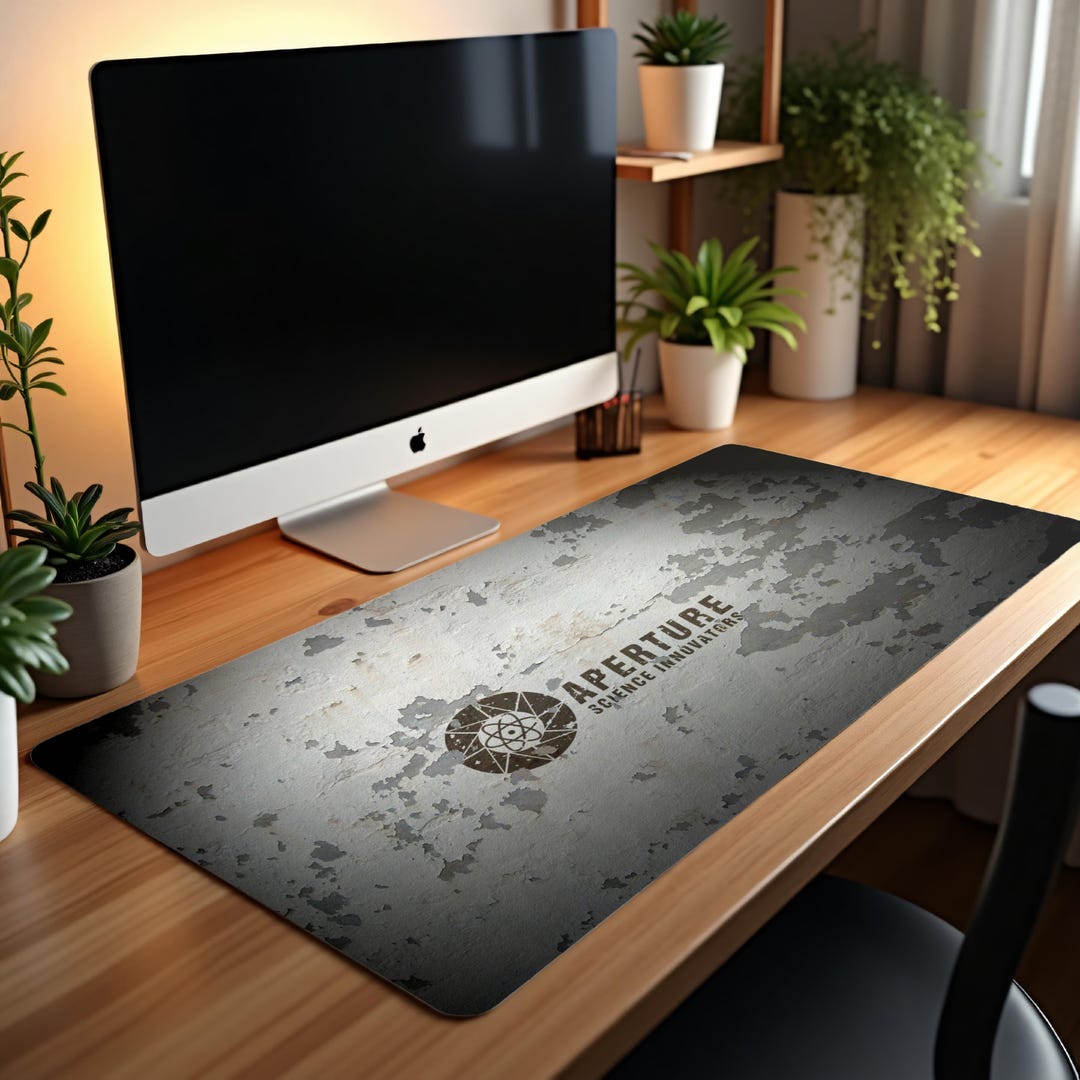 Portal 2 Desk Mat | Aperture Science Gaming Mouse Pad - Etsy