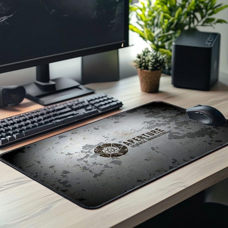 Portal 2 Desk Mat | Aperture Science Gaming Mouse Pad - Etsy