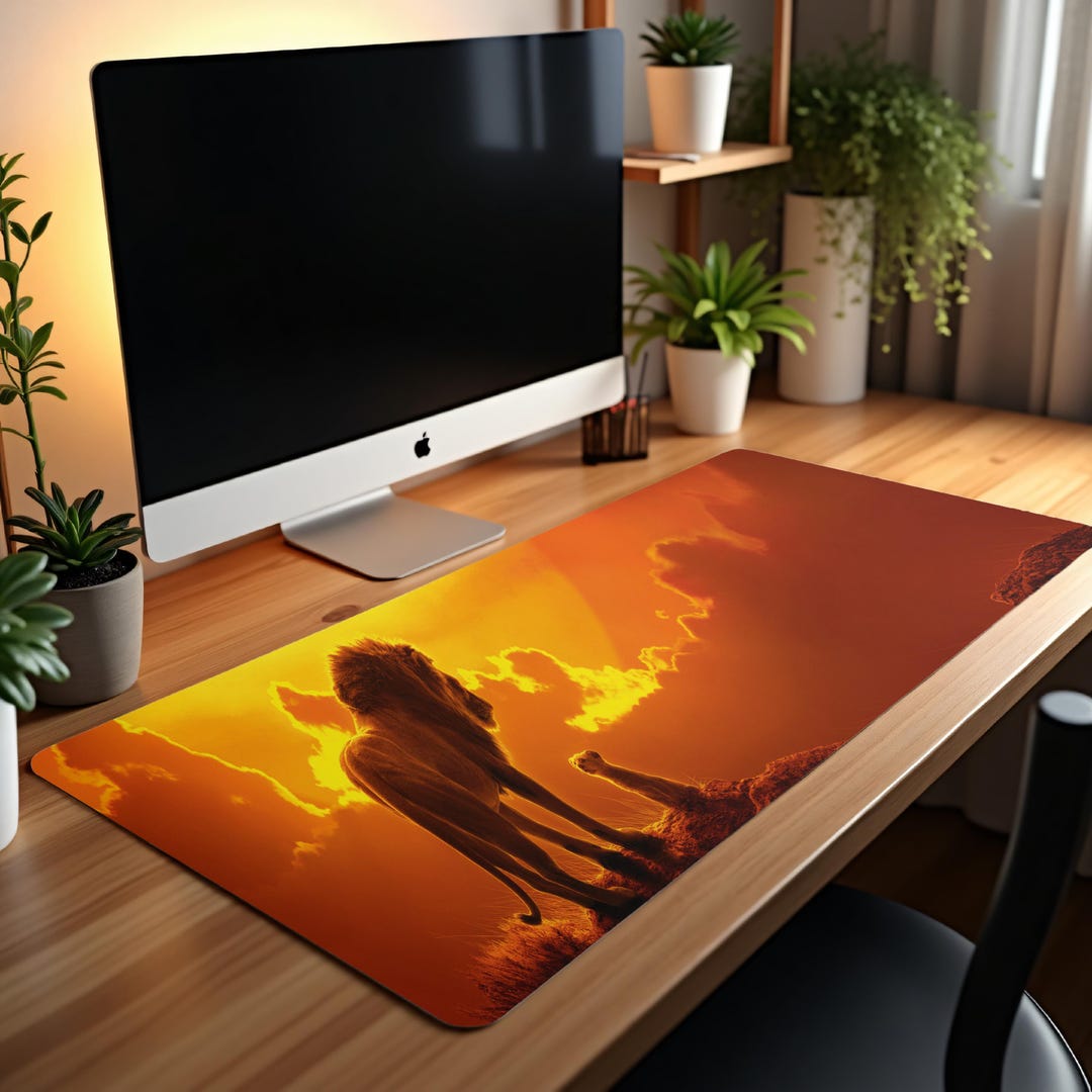 Lion King Inspired Gaming Mouse Pad | Classic Cartoon Movie Workspace ...