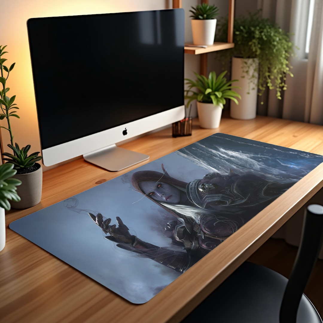 Sylvanas Windrunner Desk Mat, Wow Horde Gaming Mouse Pad - Etsy