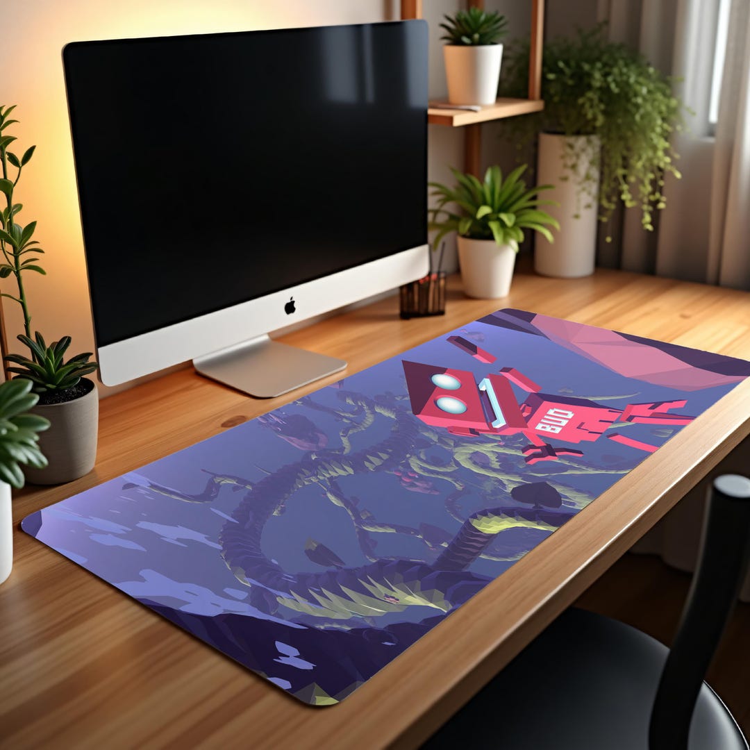 Grow Home Inspired Gaming Mouse Pad | Cute Indie Exploration Workspace ...