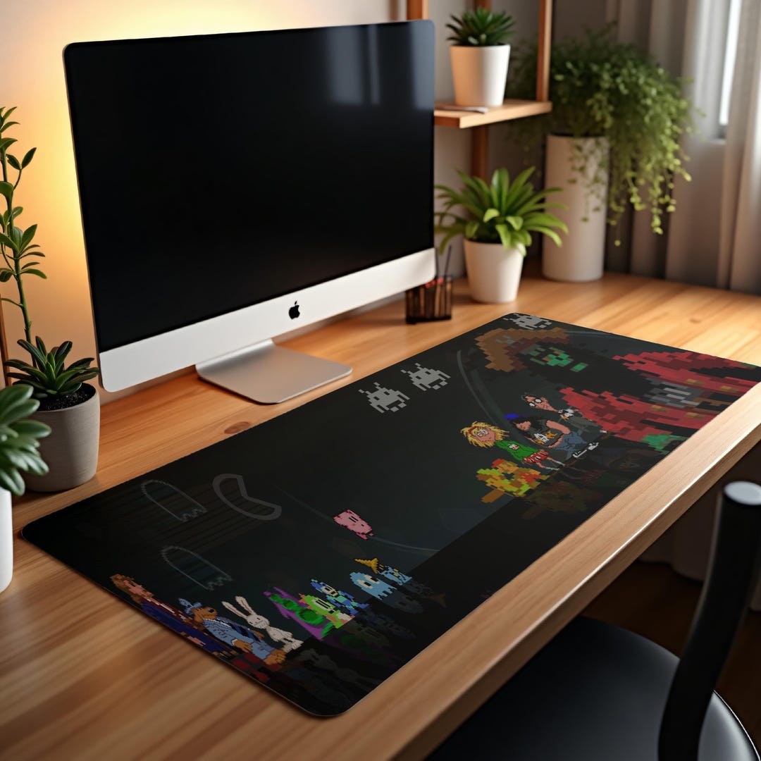 Nintendo World Inspired Gaming Mouse Pad | Colorful Retro Game ...