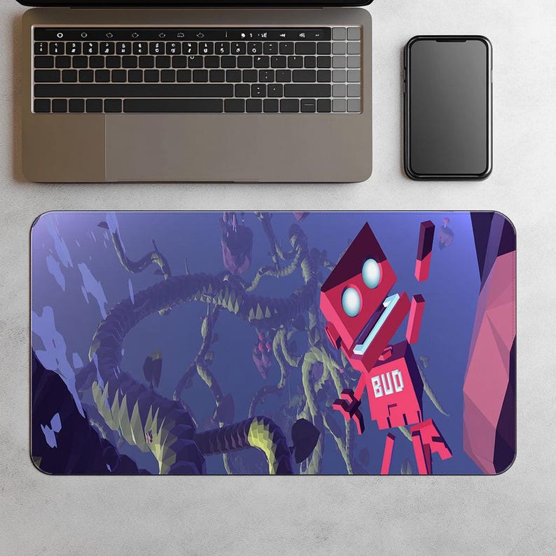 Grow Home Inspired Gaming Mouse Pad | Cute Indie Exploration Workspace ...