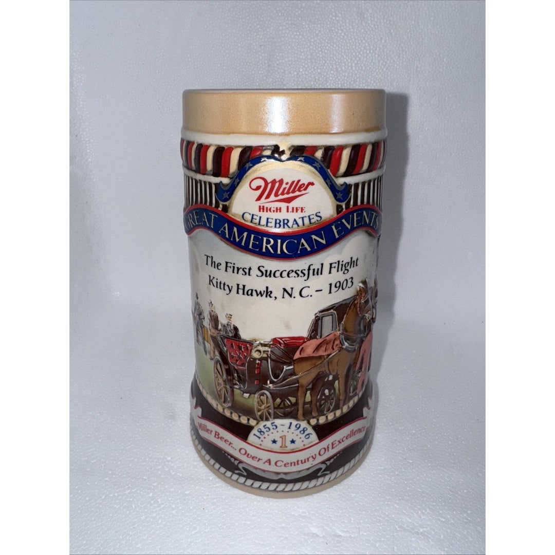 1986 Miller High Life Kitty Hawk First Successful Flight 1903 Beer ...