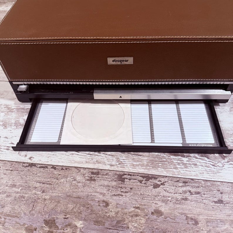 Discgear Selector 120HD CD DVD Storage Holder Brown Faux Leather ...