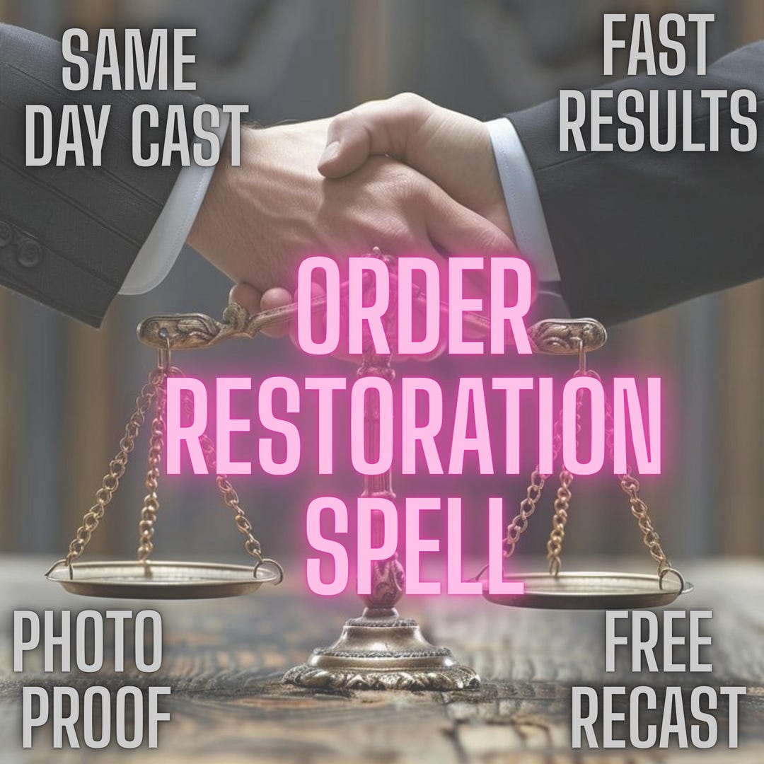 Order Restoration Spell | Personalized Balance Ritual | Restore Order ...