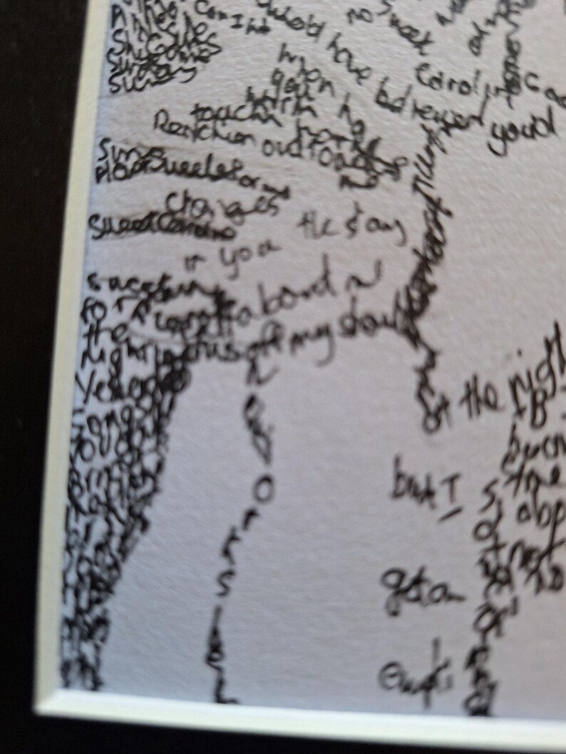 Pen Portrait of Neil Diamond Using His Own Lyrics - Etsy