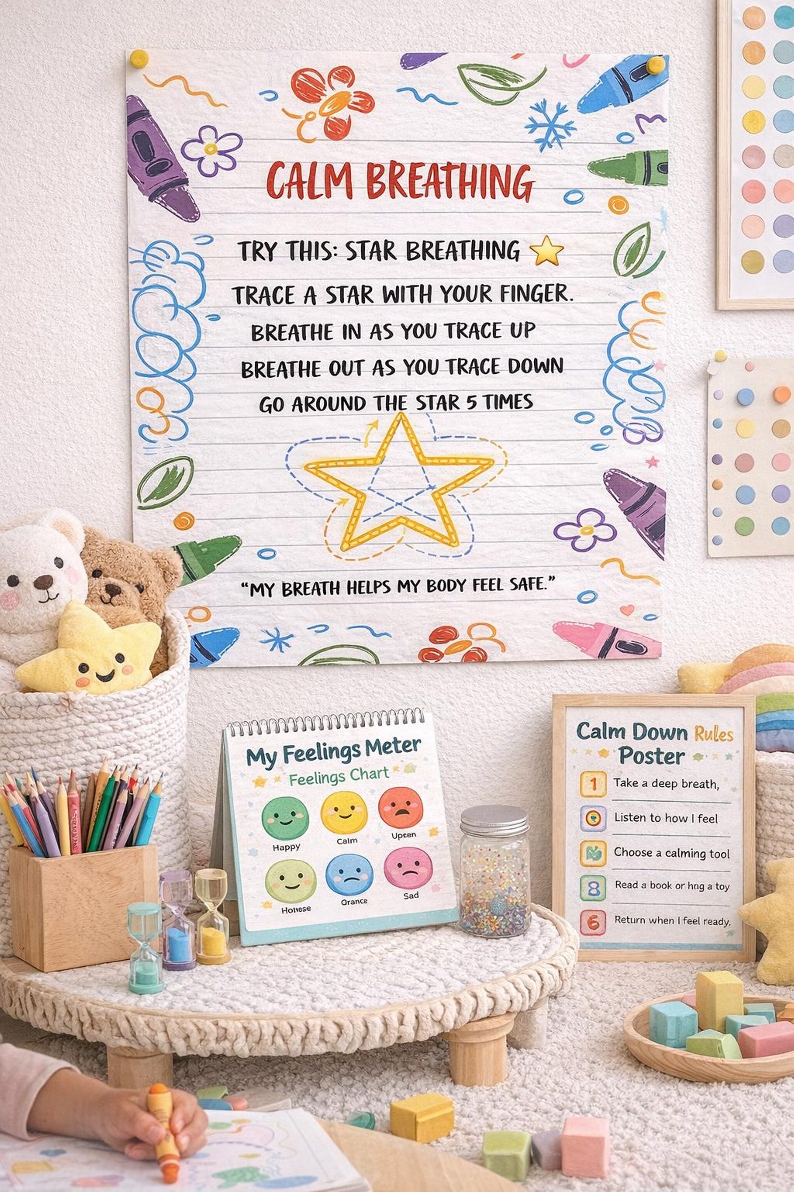Calm Down Corner Printable Bundle | Kids Emotional Regulation, SEL ...
