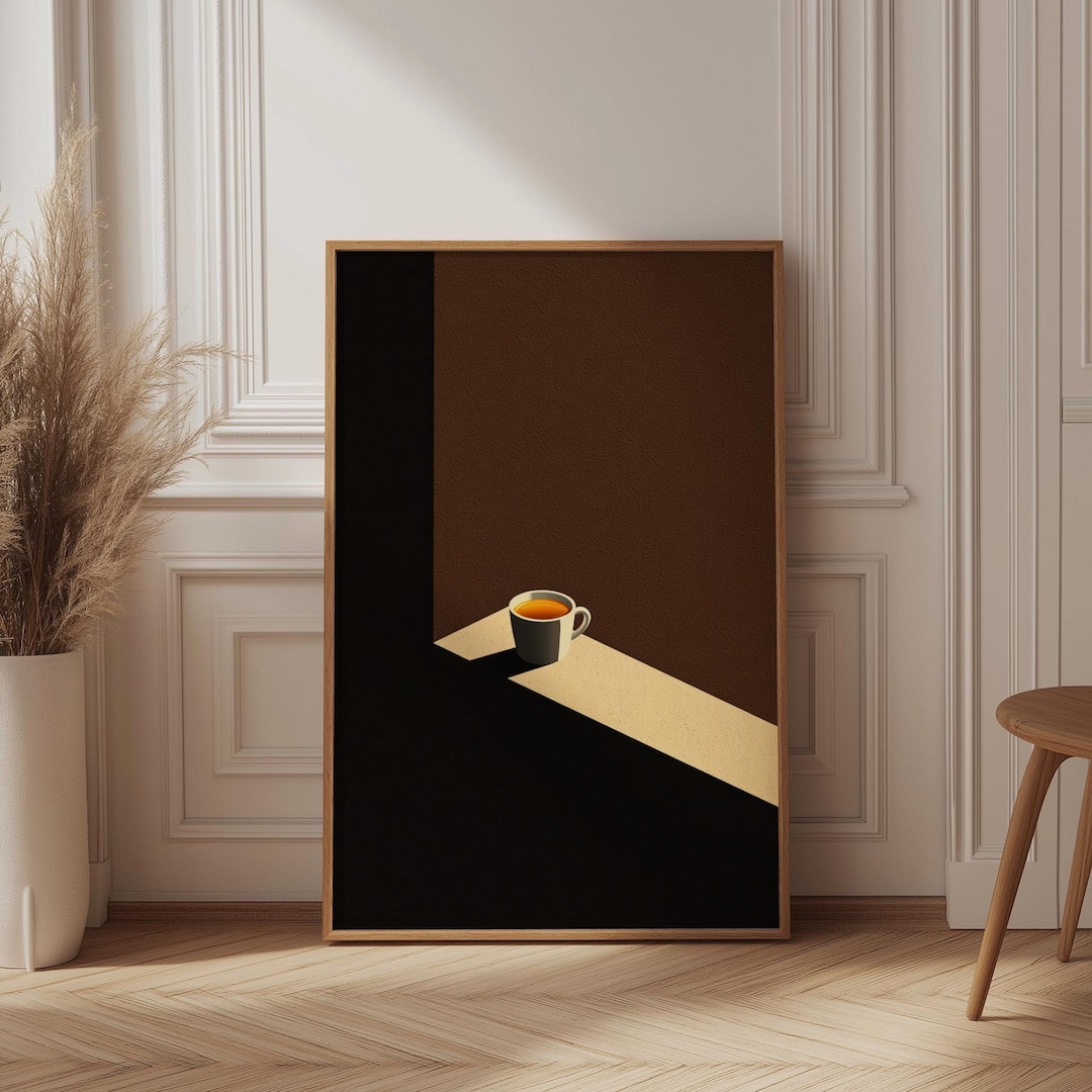 Minimalist Coffee Print, Morning Ritual Art, Espresso Kitchen Poster ...