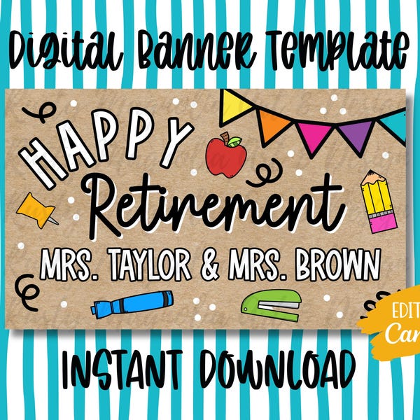 Canva School Banner - Etsy
