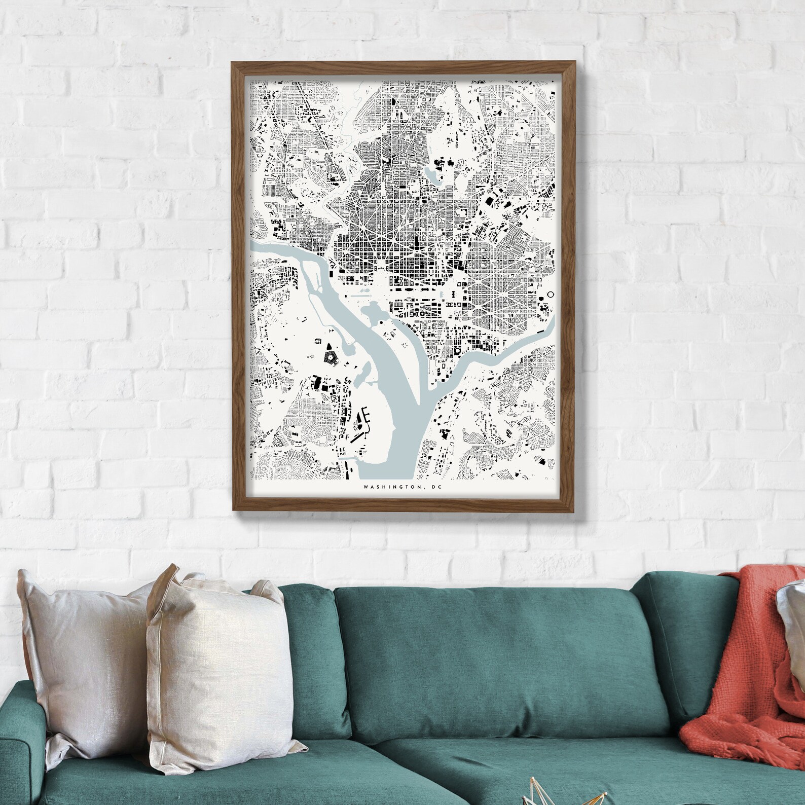 Washington DC Map | Washington DC Map Print | Washington DC Map Wall ...