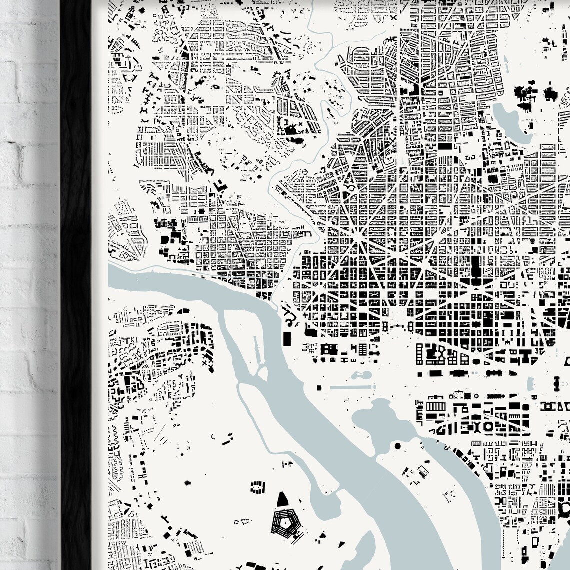 Washington DC Map | Washington DC Map Print | Washington DC Map Wall ...