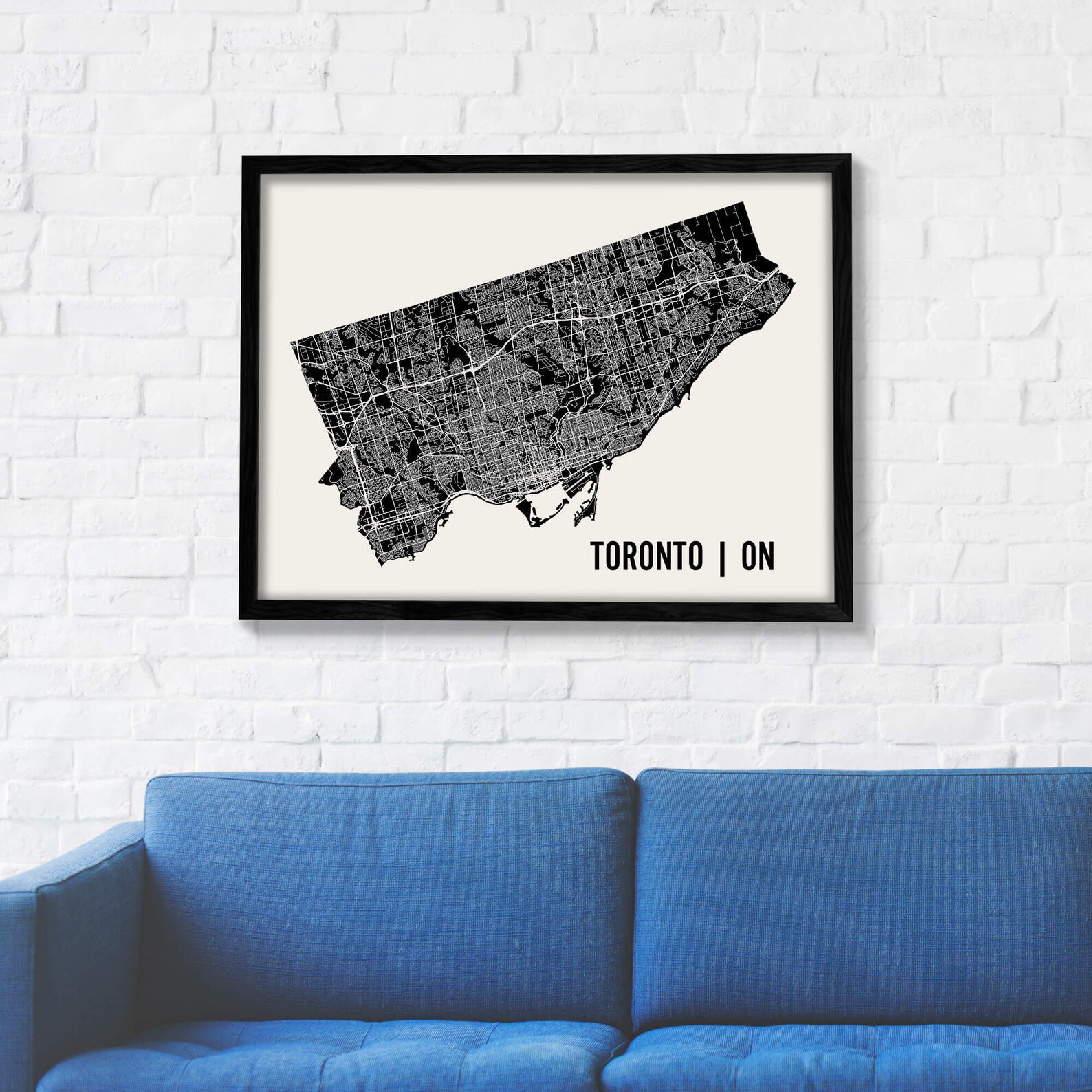 Toronto Map | Toronto Wall Art | Toronto Neighborhood Print | Toronto ...
