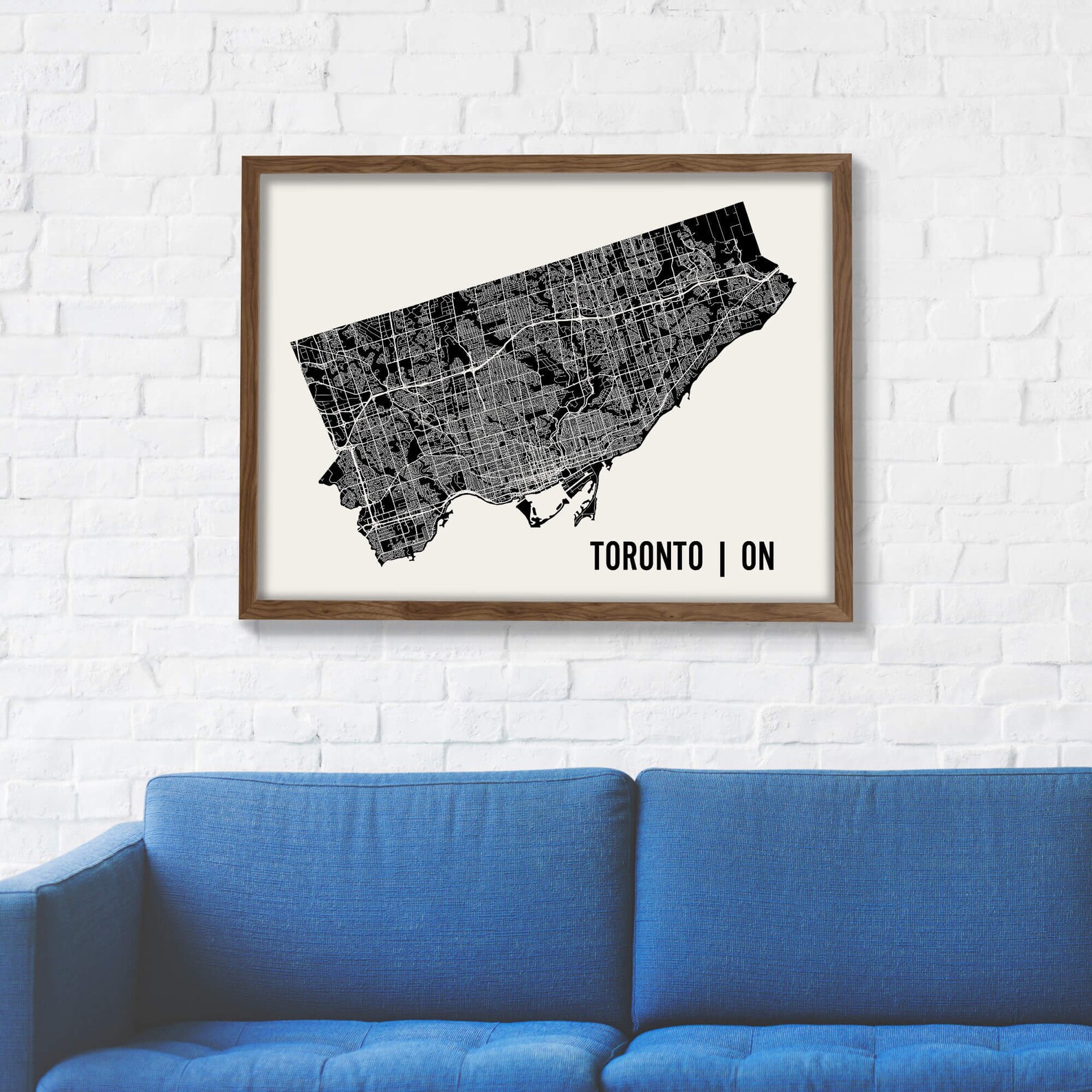 Toronto Map | Toronto Wall Art | Toronto Neighborhood Print | Toronto ...
