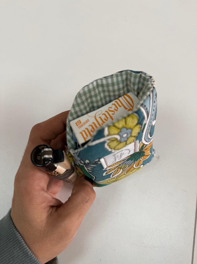 Handmade Padded Cigarette Case With Elastic for Lighter | Double ...