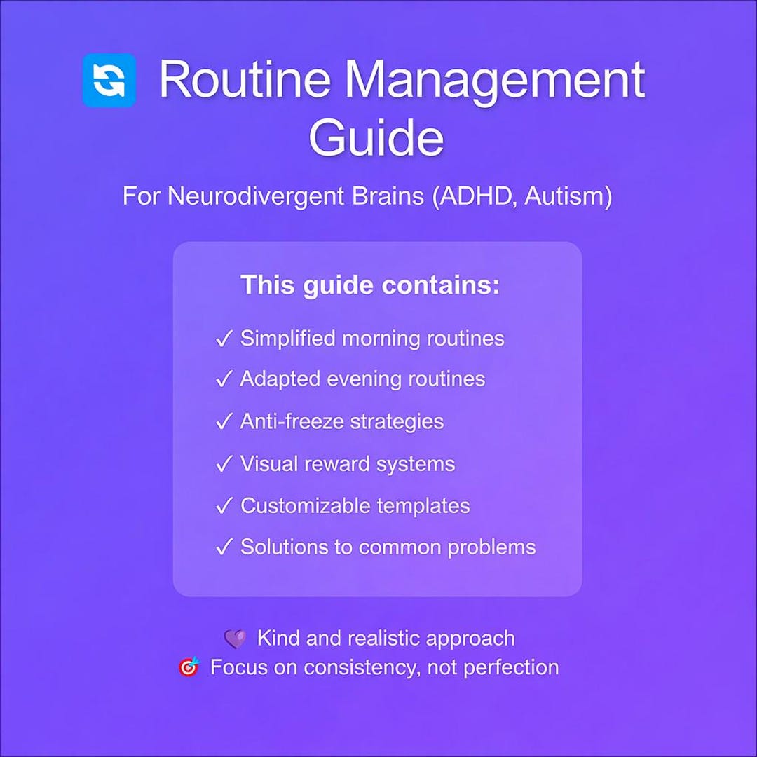 Routine Management Guide for Neurodivergent Minds (EN) - Etsy