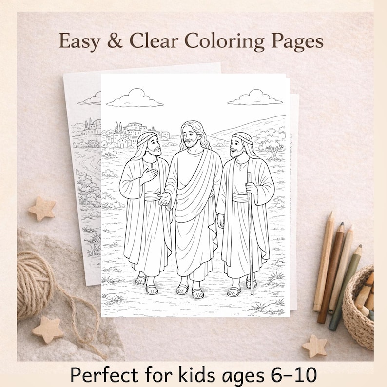 Emmaus Activity Bundle for Kids | Catholic Printable | Road to Emmaus ...