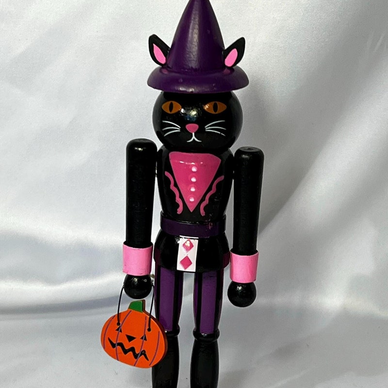 Wooden Cat Nutcracker - Etsy