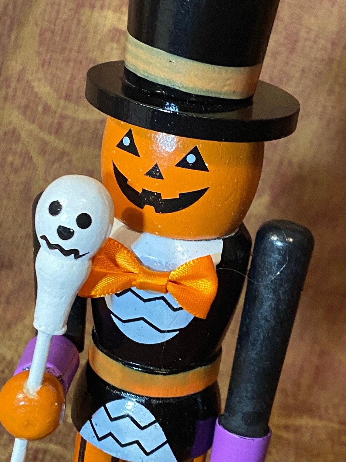Halloween PUMPKIN MAN NUTCRACKER8.5 Wooden Decorationnew - Etsy