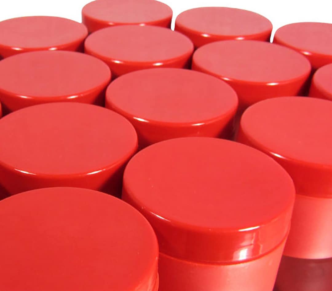 50 (fifty) - Cosmetic Jars and Lids Plastic Beauty Containers With ...