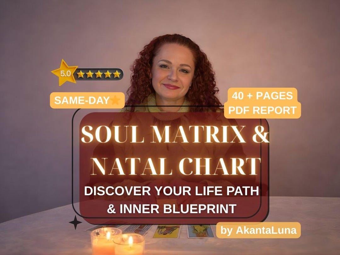 Soul Matrix & Natal Chart Reading - Astrology Report PDF, Birth Chart ...