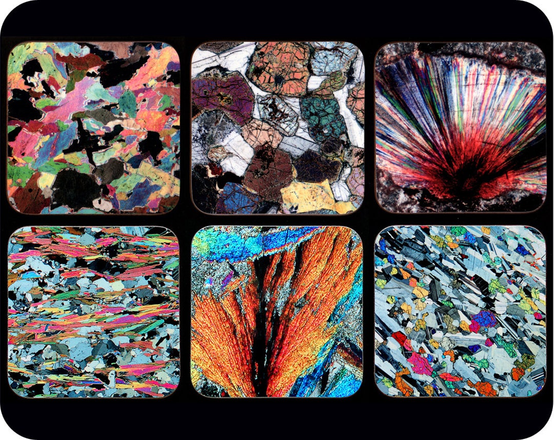 Scottish Highlands Geology Coasters 6 Rock Thin Section - Etsy