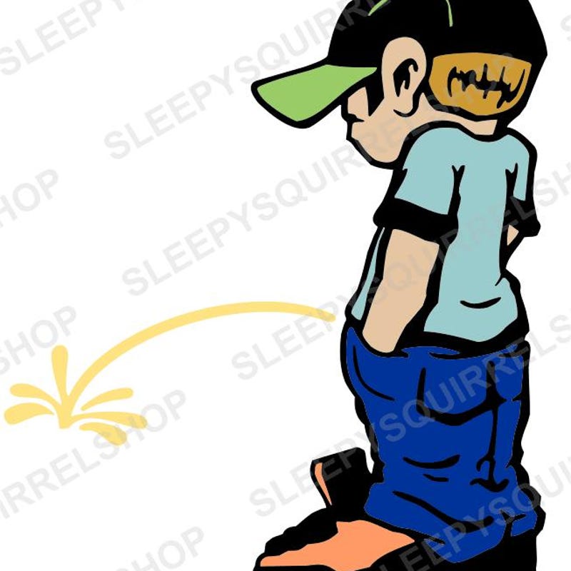 Calvin Pee on Decal - Etsy
