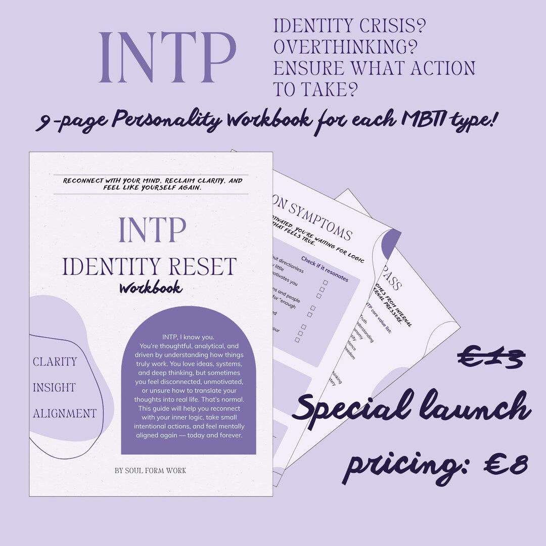 INTP Workbook - Journal | Self-understanding & Identity Clarity ...