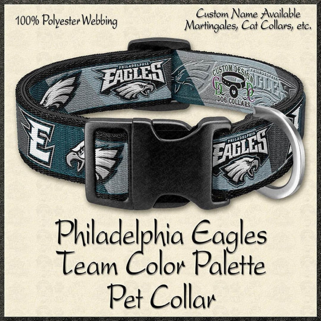 Philadelphia Eagles Team Color Palette Designer Dog Collar - Etsy