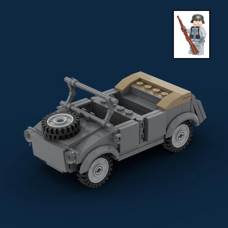 Kübelwagen - Utility Vehicle With WWII German Soldier Minifigure ...