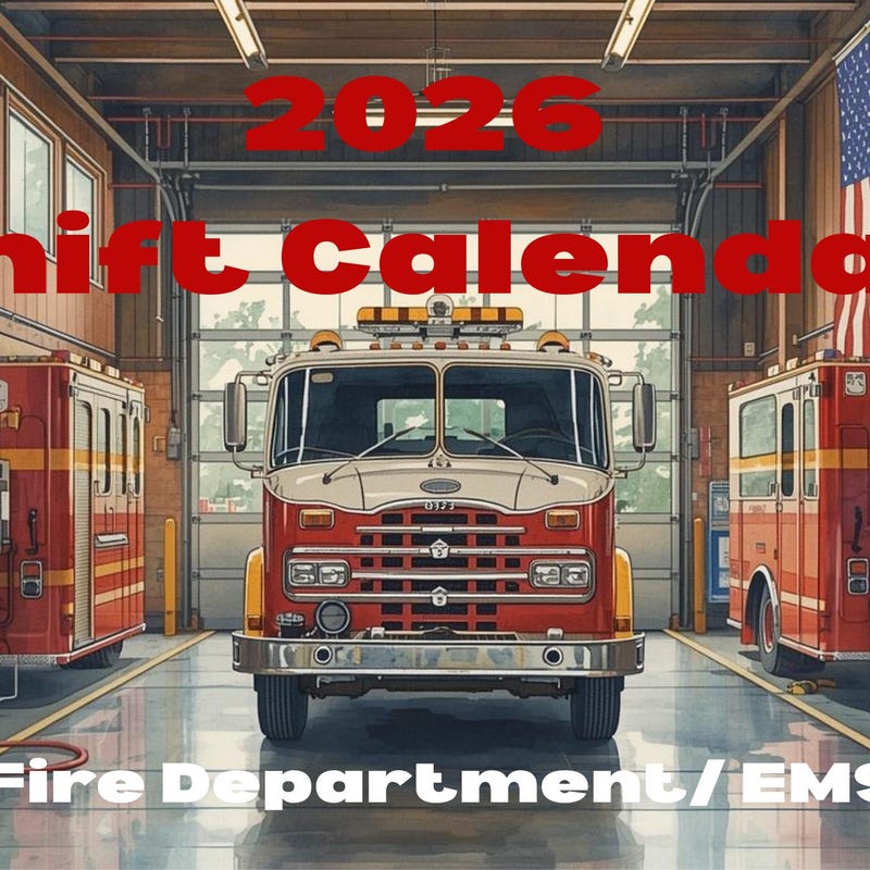 Firefighter Calendars - Etsy