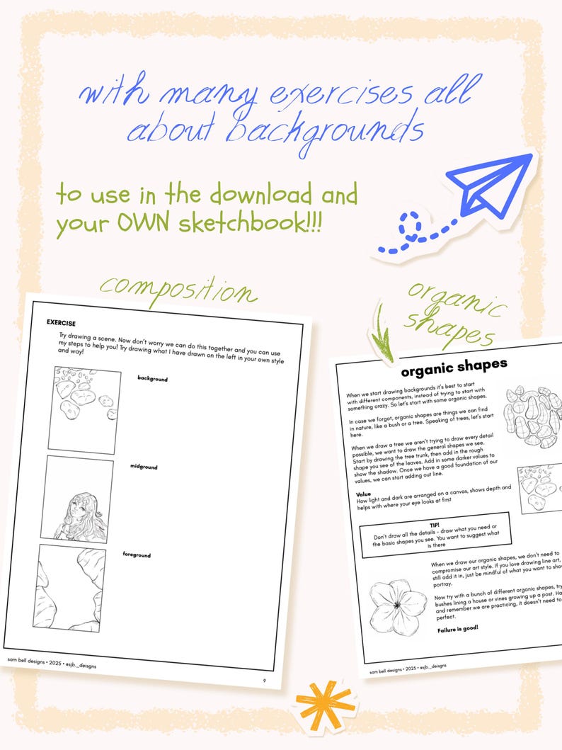 Learning to Draw Backgrounds - Etsy