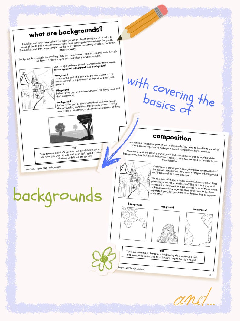 Learning to Draw Backgrounds - Etsy