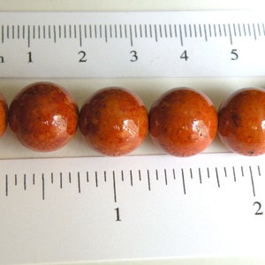 Riverstone Beads in Brown Round Gemstone 12mm Full Strand - Etsy