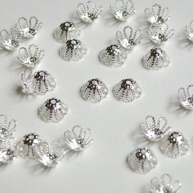 Filigree Bead Caps - Etsy