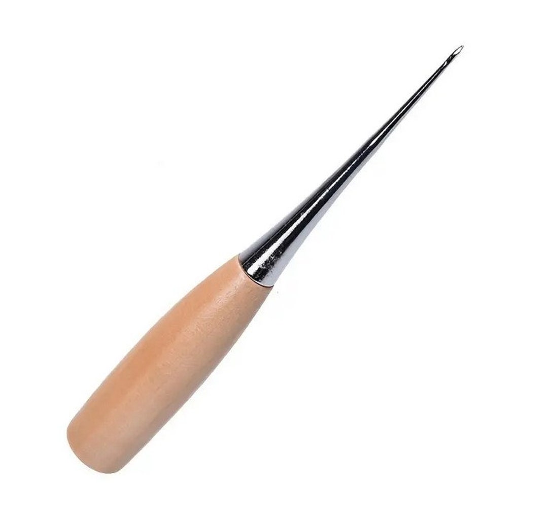 Wooden Handle Beading Awl, Bead Reamer, Leather Hole Punch, Sewing and ...