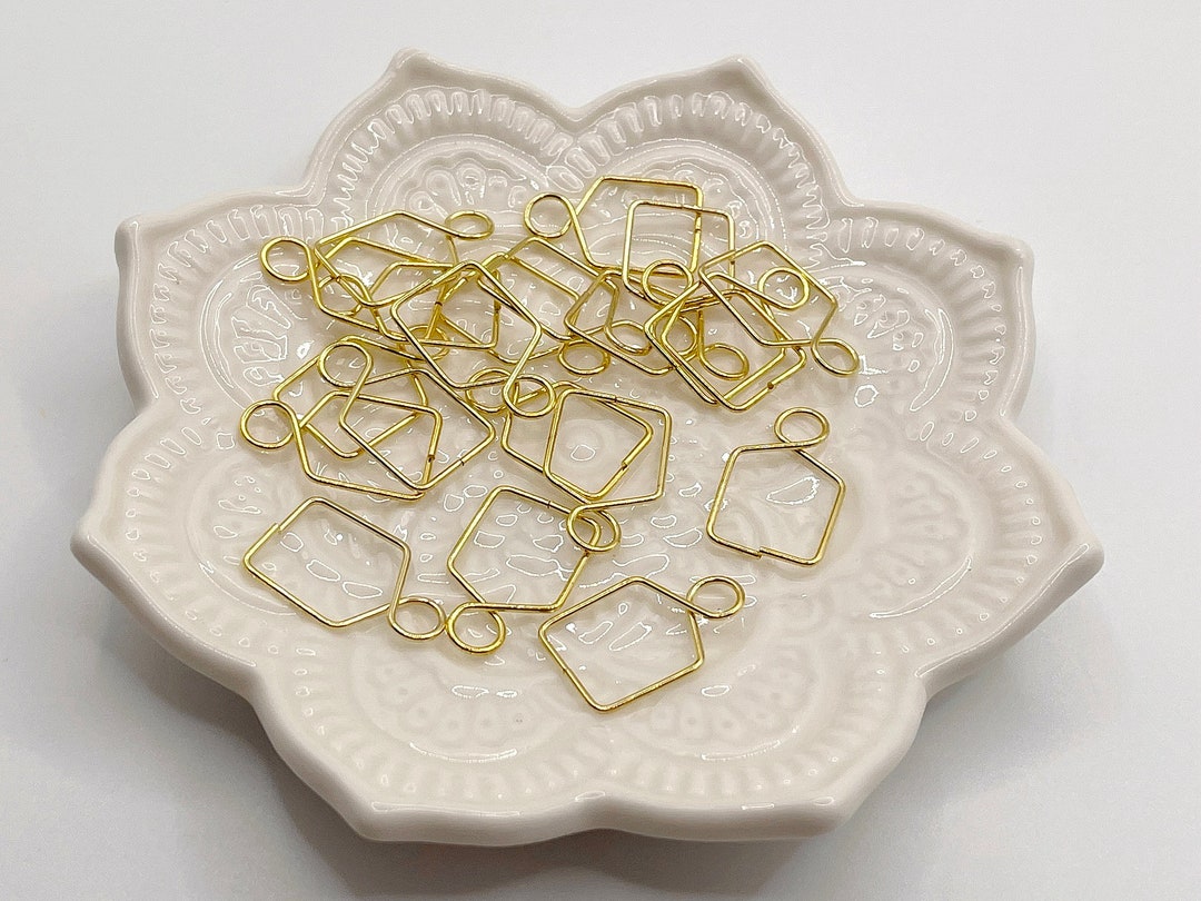 10 Square Crystal Pinch Bails, Gold 304 Stainless Steel Silver ...