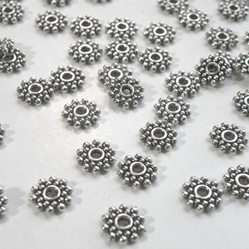 Antique Silver Beads - Etsy