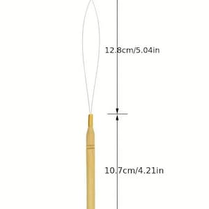 Bead Threader With Wooden Handle, Pulling Needle, Macrame Bead Tool ...