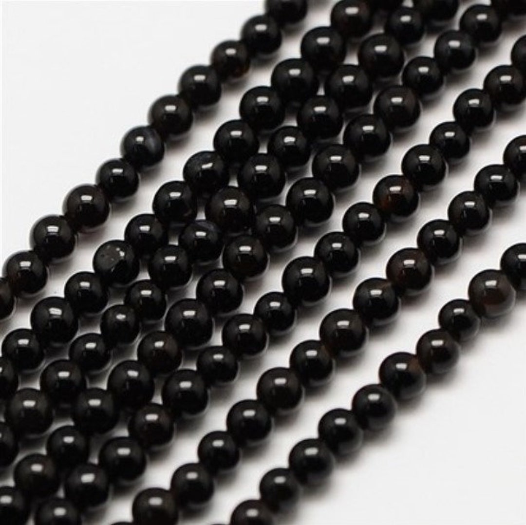 Natural Black Onyx Round Genuine Gemstone 8mm 16 Inch Strand 3546GS - Etsy