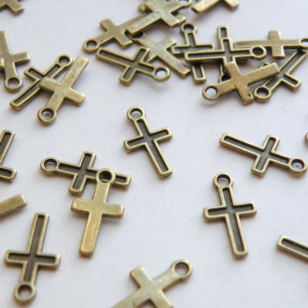 Cross Charm - Etsy