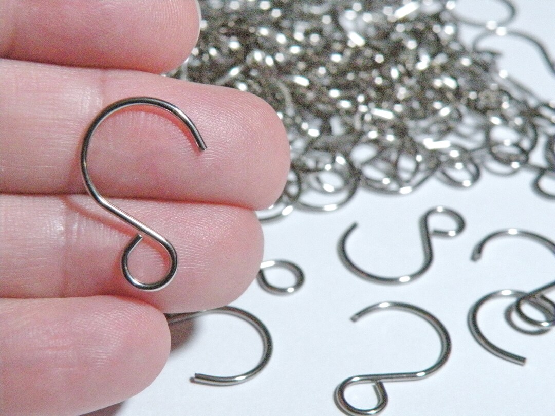 S Shape Small Hooks 304 Stainless Steel 10 Pcs for Sun Catchers ...