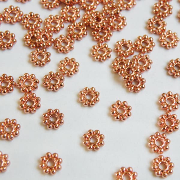 Rose Gold Spacer Beads - Etsy