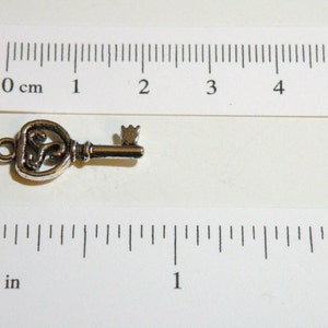 10 Swirly Skeleton Key Charms Small Antique Silver 22x10mm 8780FX - Etsy