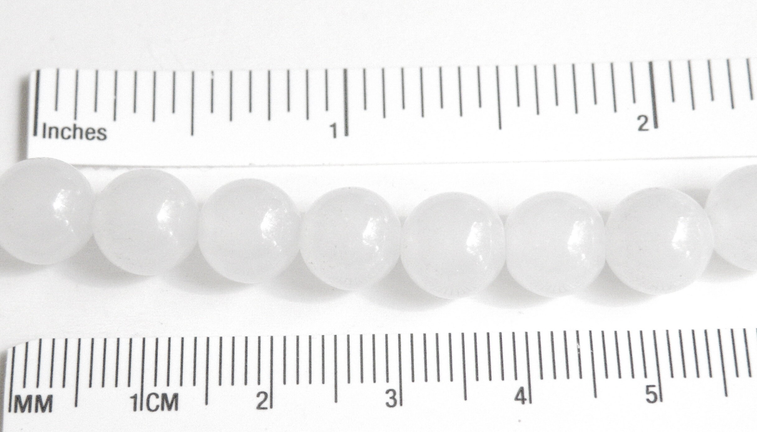 Natural White Snow Quartz Gemstone Round 8mm Full Strand - Etsy